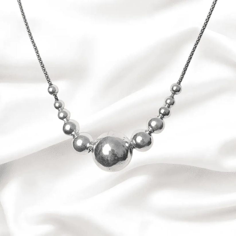 Exquisite 925 Silver Ball Neck Piece for Women – Rivansh